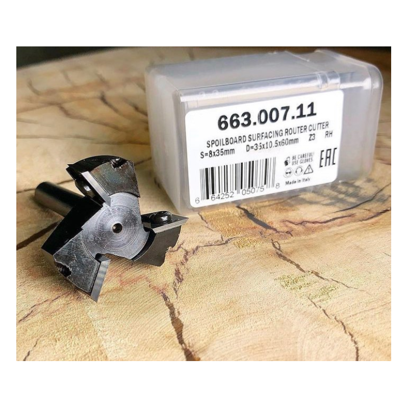 Fraise à surfacer à plaquettes diamètre 35 mm queue de 8 mm