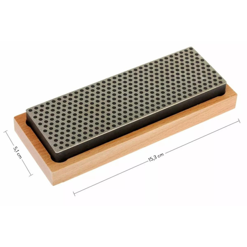 Pierre d'affutage DMT diamantée d'établi une face 152 x 50 x 19 gros grain