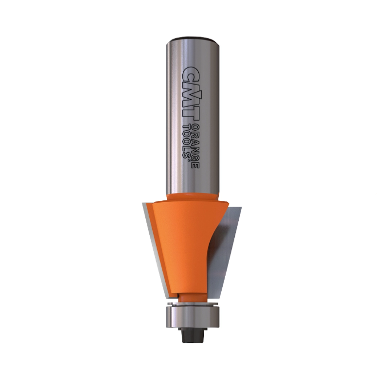 Fraise à chanfreiner CMT - Angle 15° - Queue de 12 mm avec roulement