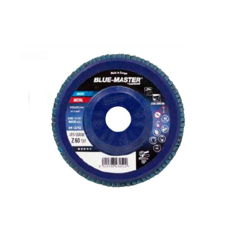 Disque à lamelles pour le métal - diamètre 115mm - grain 60