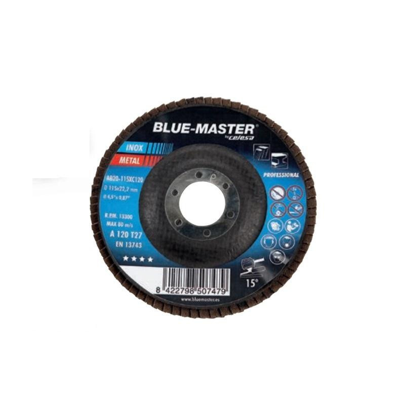 Disque à lamelles pour le métal - diamètre 115mm - grain 40