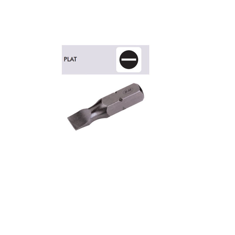 Embout de visseuse Plat 0,5 x 4 vendu à l'unité