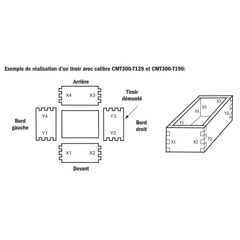 PEIGNE D'ASSEMBLAGE CMT300-T129 CMT