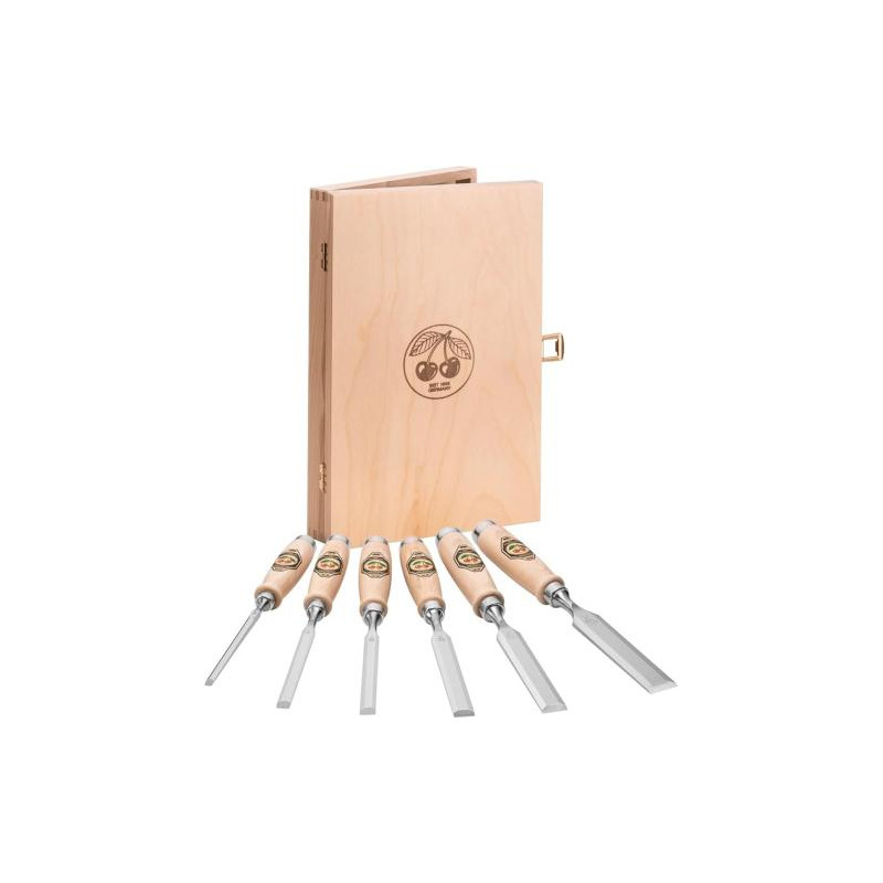 Coffret de 6 ciseaux à bois Kirschen 2 cerises n°1001