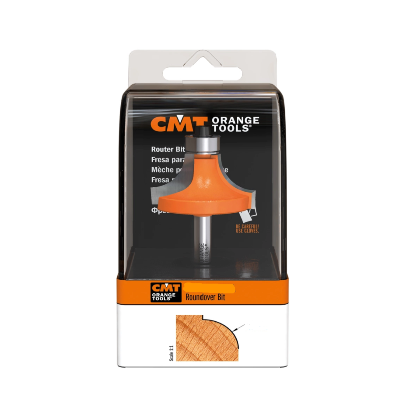 Fraise CMT pour quart de rond sur matériaux composites, rayon 3 mm ...